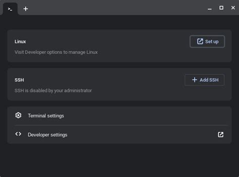 Linux Terminal Setup On Chromebook Developer Environment Configuration The Uncommon Engineer