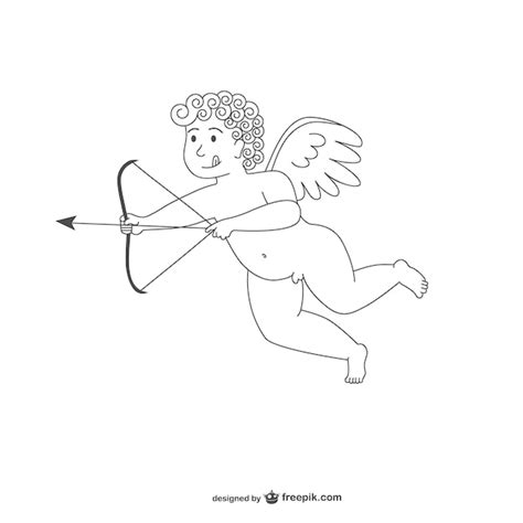 Simple Cupid Drawing