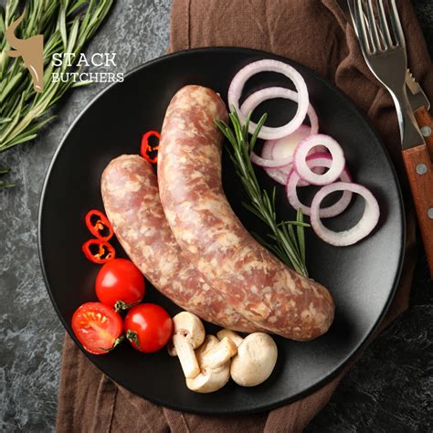 Pork And Black Pudding Link Sausage Stack Butchers