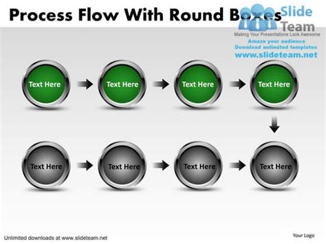 How To Make 7 Stage Process Flow Discs Power Point Slides And Ppt Diagram Templates And Graphics