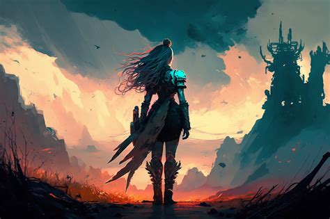 Download Ai Generated Woman Warrior Royalty Free Stock Illustration