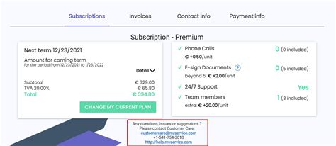 How To Update The Customer Care Section Assistance And Documentation Proabono