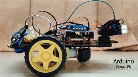 Робот на Arduino Motor Shield L293d и ультразвуковом датчике Hc Sr04