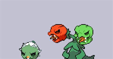 ポケモン 【ポケモンbw風ドット絵】カプサイジ系列 オニガシラ銀角のイラスト Pixiv