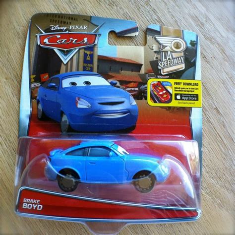 Disney Pixar Cars Brake Boyd Diecast La Speedway Theme 611 Blue Car