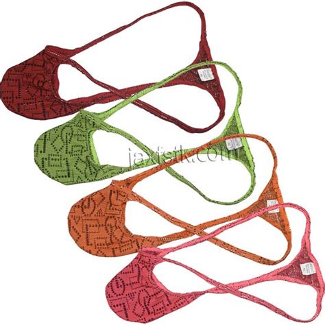 Sexy Mens Glass Yarn Bikini Thong Contour Pouch String Underwear G
