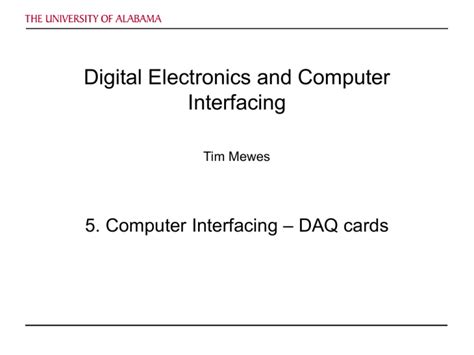 Computer Interfacing Part Iii