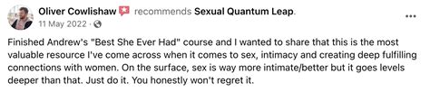 Reviews Sexual Quantum Leap