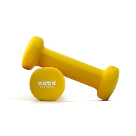 Axox Fitness Neoprene Dumbbell Pair Color Coded Weights For