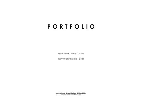 Portfoliomartina Bianchini By Martina Bianchini Issuu