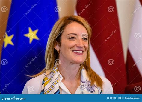 Roberta Metsola President Of European Parliament Editorial Image