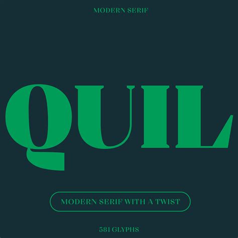 Bauhaus Quil — Modern Serif Font With Cool Twist Mojomox