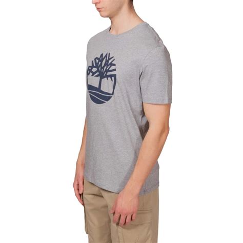 Timberland Mens Logo Tree T Shirt Grey Ot Tb0a2c6s052