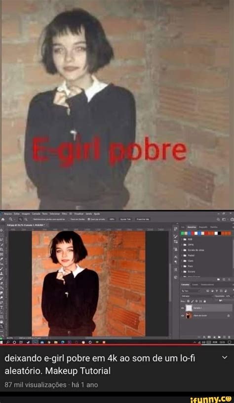 Deixando E Girl Pobre Em Ao Som De Um Lo Fi Aleatório Makeup Tutorial