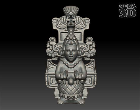 Ancient Mayan Statue 08 241227 3d Model 3d Printable Cgtrader