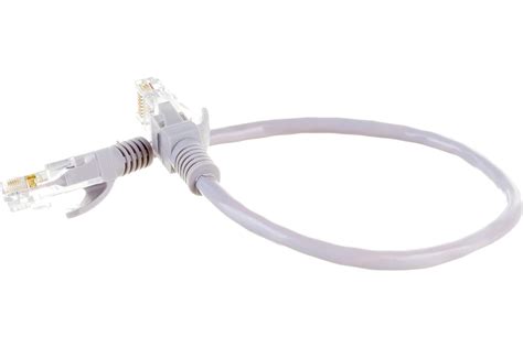 Медный патч корд Exegate Utp Rj45 Rj45 5e Cu 0 3m Gy Utp Cat 5e 0 3м серый 282008 выгодная