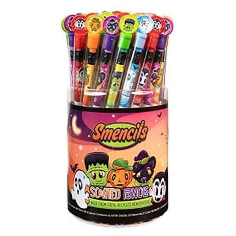 Halloween Smencils Cylinder Hb 2 Scented Smelly Pencils 50 Count