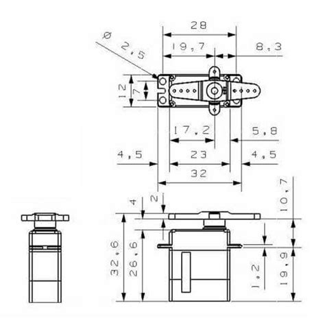 Sg90 Servo Horn Dimensions At Dominic Johnson Blog