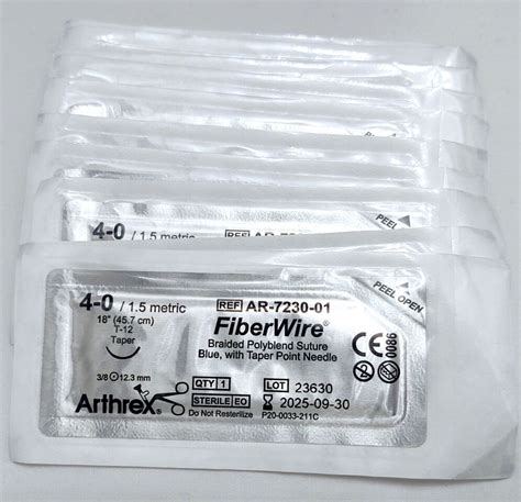 New Arthrex Ar 7230 01 Fiberwire Size 4 0 18” Braided Polyblend