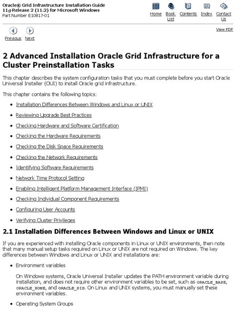 Pdf Advanced Installation Oracle Grid Infrastructure For A Cluster