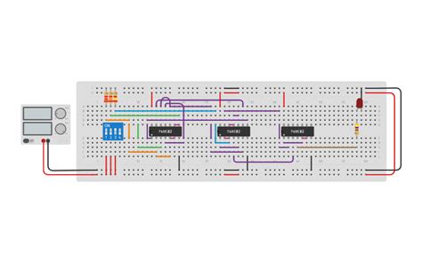 Circuit Design Realization Using Nor Tinkercad