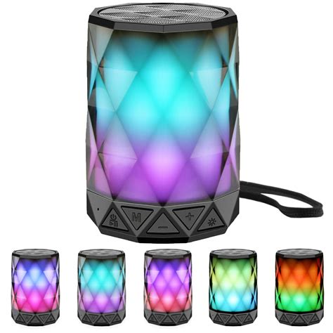 Lfs Portable Bluetooth Speaker With Lights Night Light Led Wireless