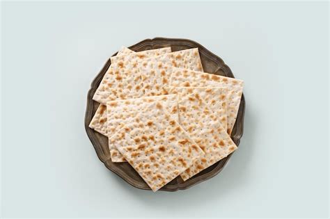 Matzah Rituale Pane Ebraico Pesach Festa Ebraica Passover Concetto Di