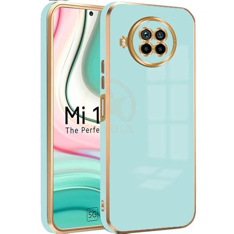Aelvoux Back Case Cover For Mi 10i 5g Back Cover Gold Electroplating