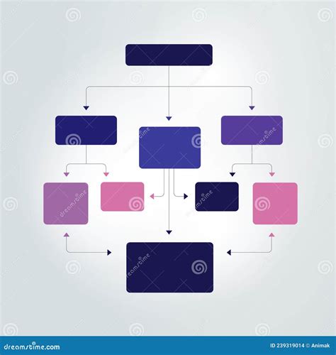 Infographics Flowchart Scheme Diagram Vector Illustration