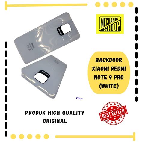 Jual Backdoor Xiaomi Redmi Note 9 Pro White Shopee Indonesia