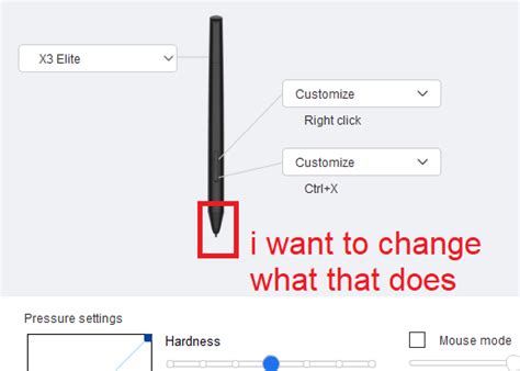 customizing pen press r xppen
