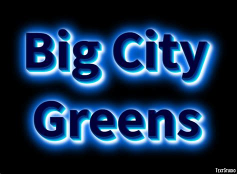 Big City Greens Text Effect And Logo Design Cartoon