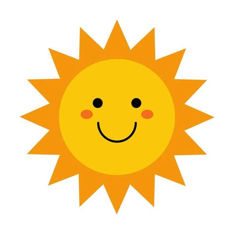 Cute Half Sun Svg