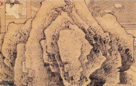 山水画画山技法石皴法 酷画网