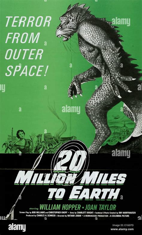 20 Million Miles To Earth A 1957 American Science Fiction Film Starring