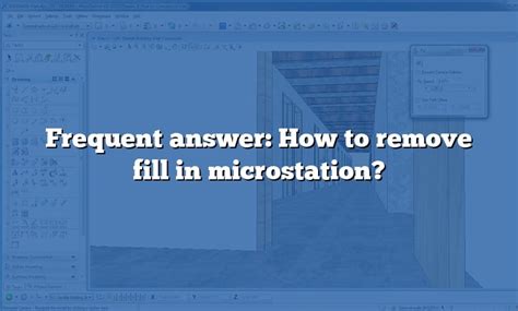 Frequent Answer How To Remove Fill In Microstation CADdikt