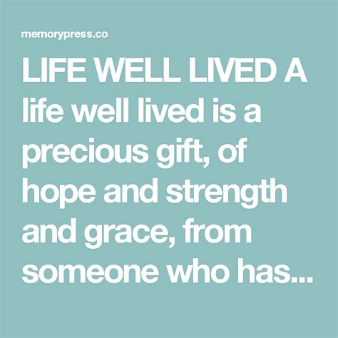 A Life Well Lived Poem Aemiio Zos