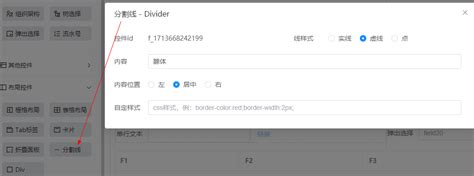 表单控件 分割线 Aspnet Core8 Element Plus Vue前后端分离工作流引擎低代码快速开发平台