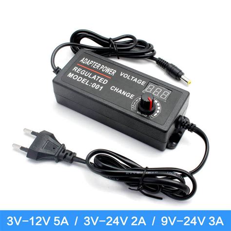 Variable Ac Transformer 220v To 12v อะแดปเตอร์ปรับ9v 24v 3โวลต์3a 5a 2a Universal Power Adapter