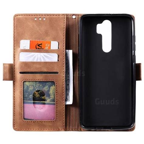 Luxury Retro Stitching Leather Wallet Phone Case For Mi Xiaomi Redmi Note Pro Gray Xiaomi