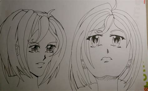 Manga Girl Head Practice By Stoneshro0m On Deviantart