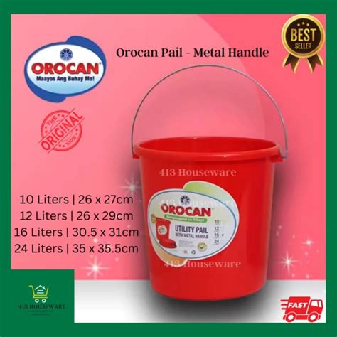 Orocan Pail Balde Timba Tabo Heavy Duty 10 12 16 24 Liters 10L 12L 16L 24L Orocan Pail Lazada PH