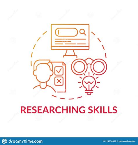 Analyzing Skills Gaps Concept Icon With Text Royalty Free Cartoon
