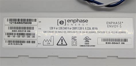 Enphase Envoy S Metered Gateway Env S Am1 120