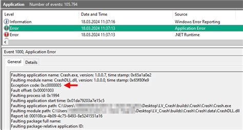 Solved Executable Crashes With Error Code 0xc0000005 Ni Community