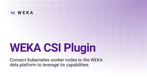 Weka Csi Plugin W E K A