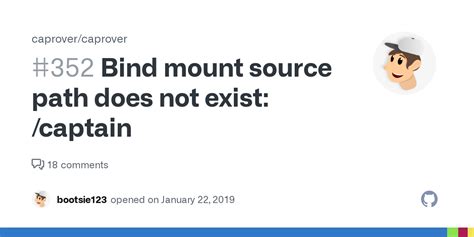 Bind Mount Source Path Does Not Exist Captain · Issue 352 · Caprovercaprover · Github