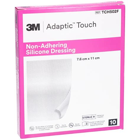 3m Adaptic™ Touch Pansement Interface Siliconé Non Adhérent Stérile 7 6