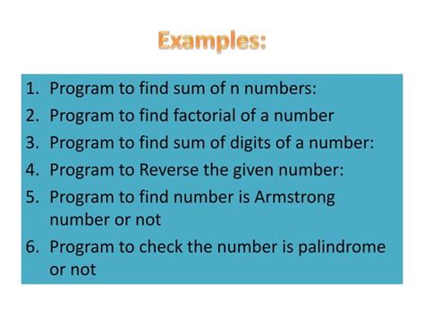 Looping Statements And Control Statements In Python Pptx