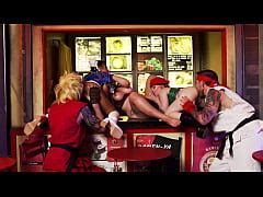 Street Fighter Orgy Girls Get Dp And Squirt All Over Nicole Doshi Haley Spades Chloe